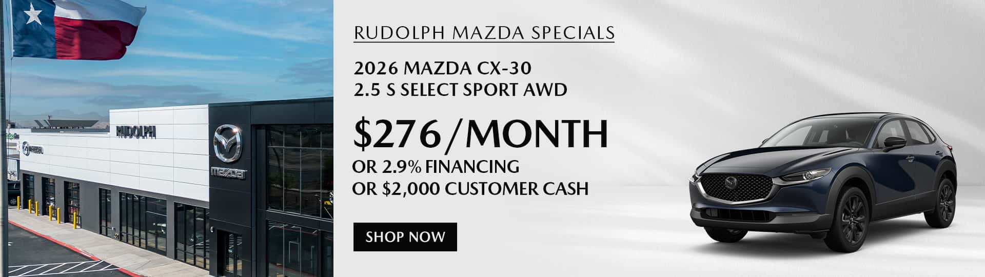 New Dealer in El Paso, TX | Rudolph Mazda