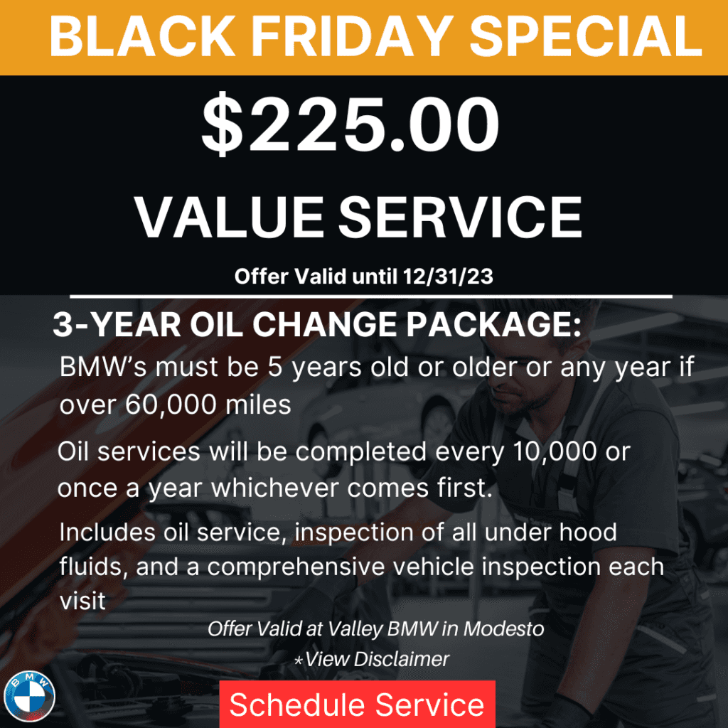 Valley BMW Service: November Specials | Valley BMW